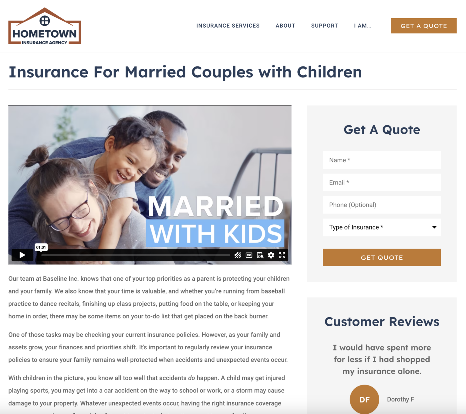 BrightFire Adds Personal Insurance Persona Website Pages & Videos